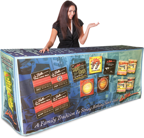 Bar Height Table Covers for Trade Shows | Case Covers for Events ...