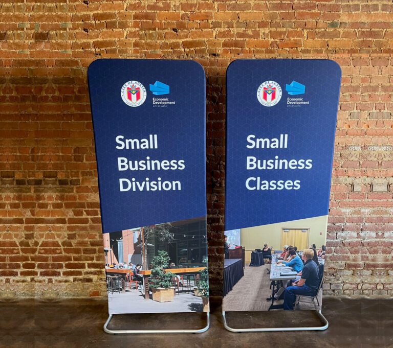 Podium Banners | Lectern Banners | Stage Events | Giant Printing